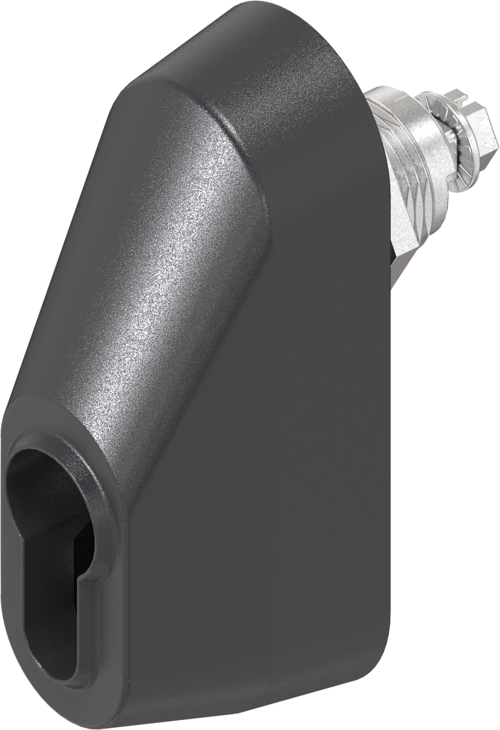Quarter turn for profile half cylinder, Zinc die and ABS black | EMKA